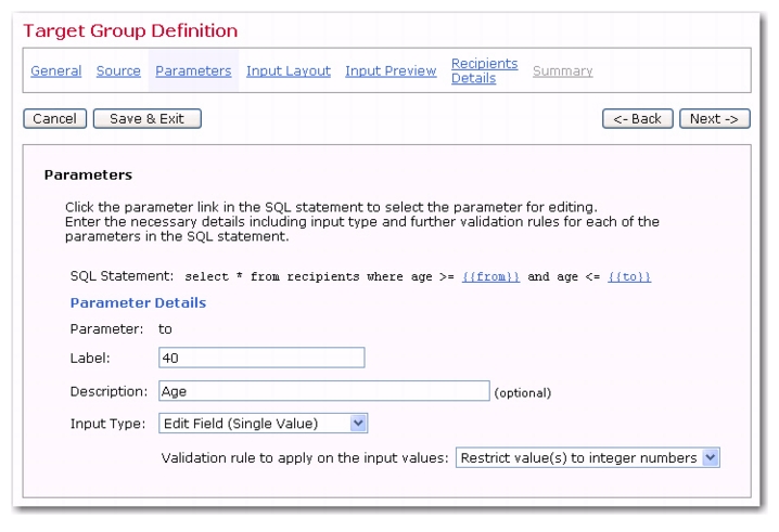 Target Groups from a Database Accessed by LISTSERV